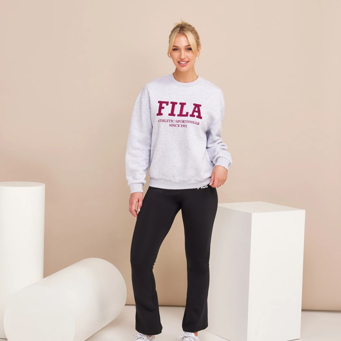 Fila Leah Vintage Crew Jumper | Target Australia