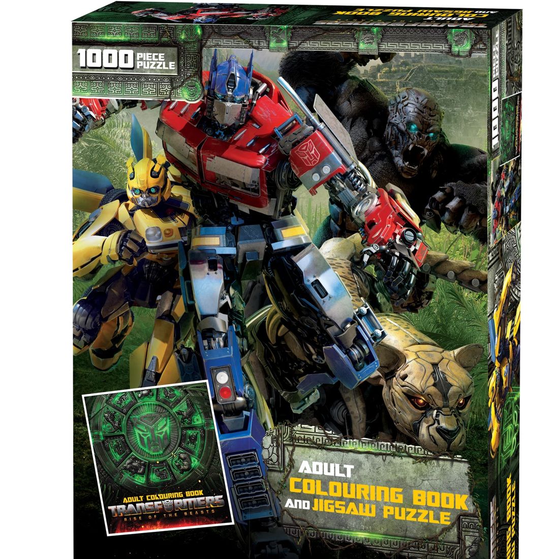 Transformers: Adult Colouring Book And Jigsaw Puzzle (1000 Pieces ...