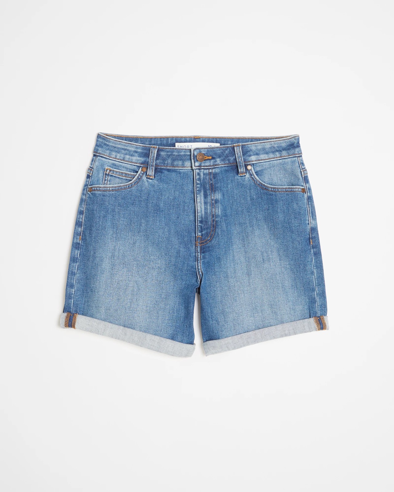 Classic Roll Cuff Denim Shorts | Target Australia