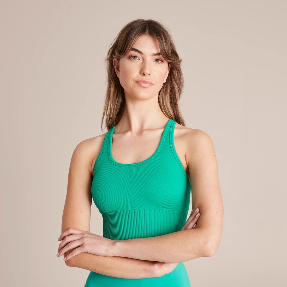 Active Longline Ribbed Crop Top | Target Australia
