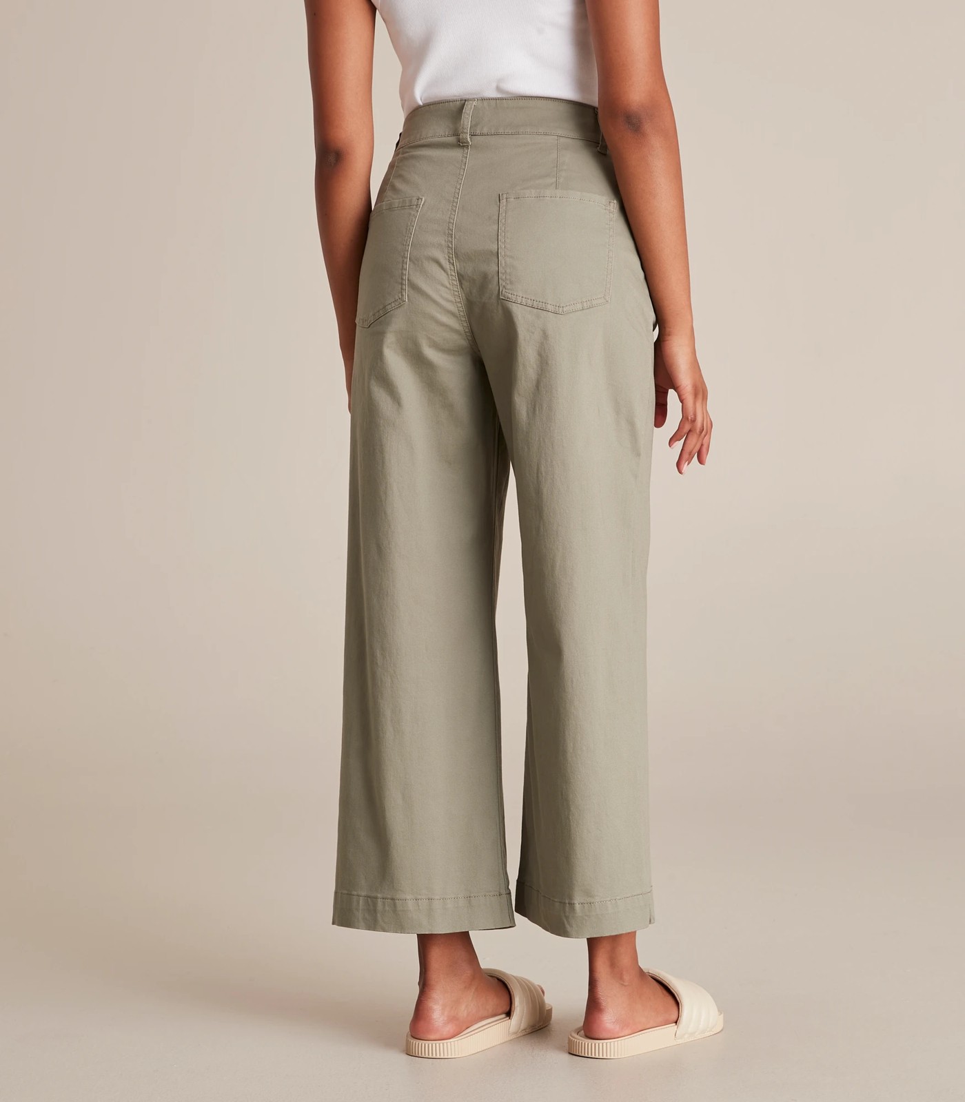 Wide Leg Stretch Twill Pants | Target Australia