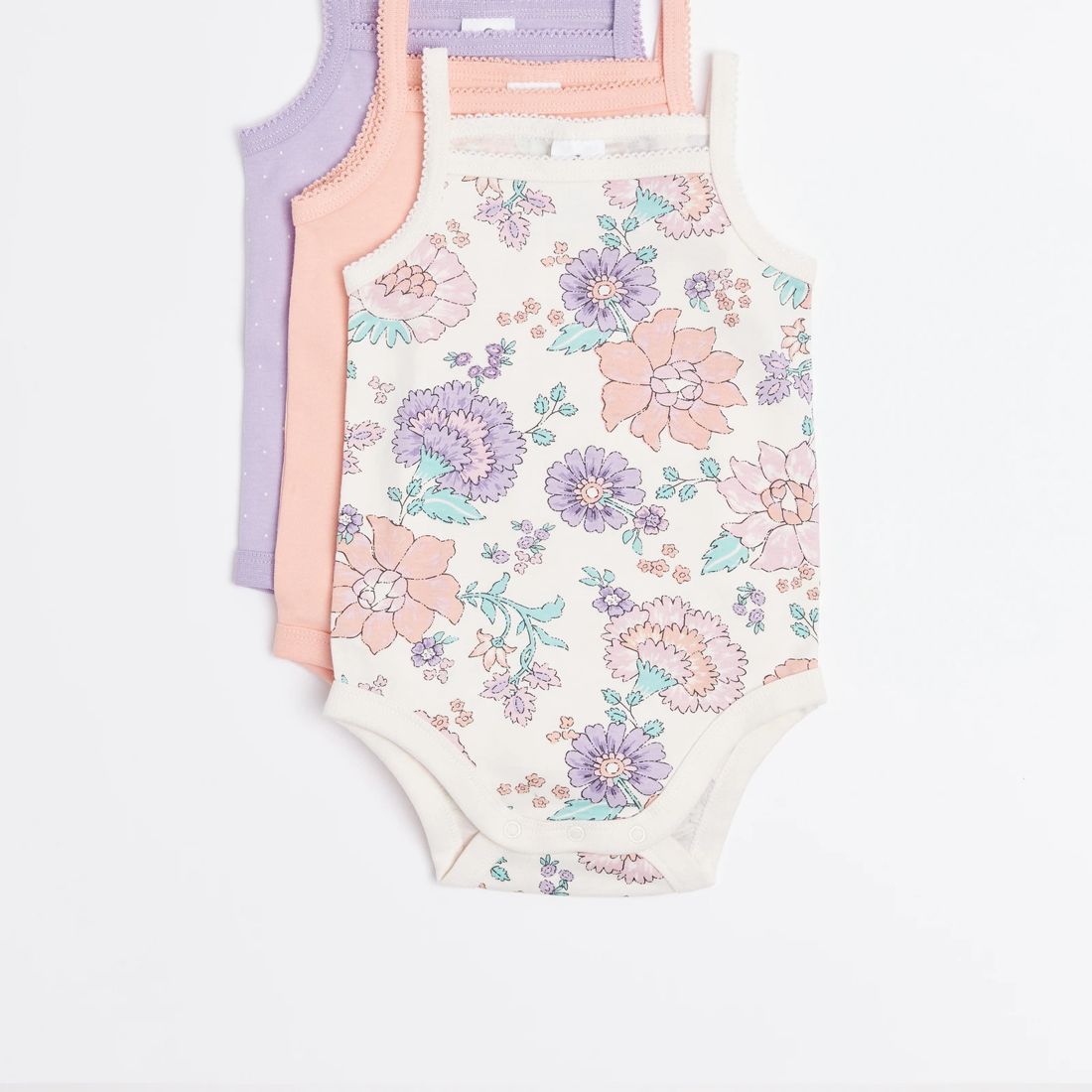 3 Pack Baby Strappy Bodysuit | Target Australia