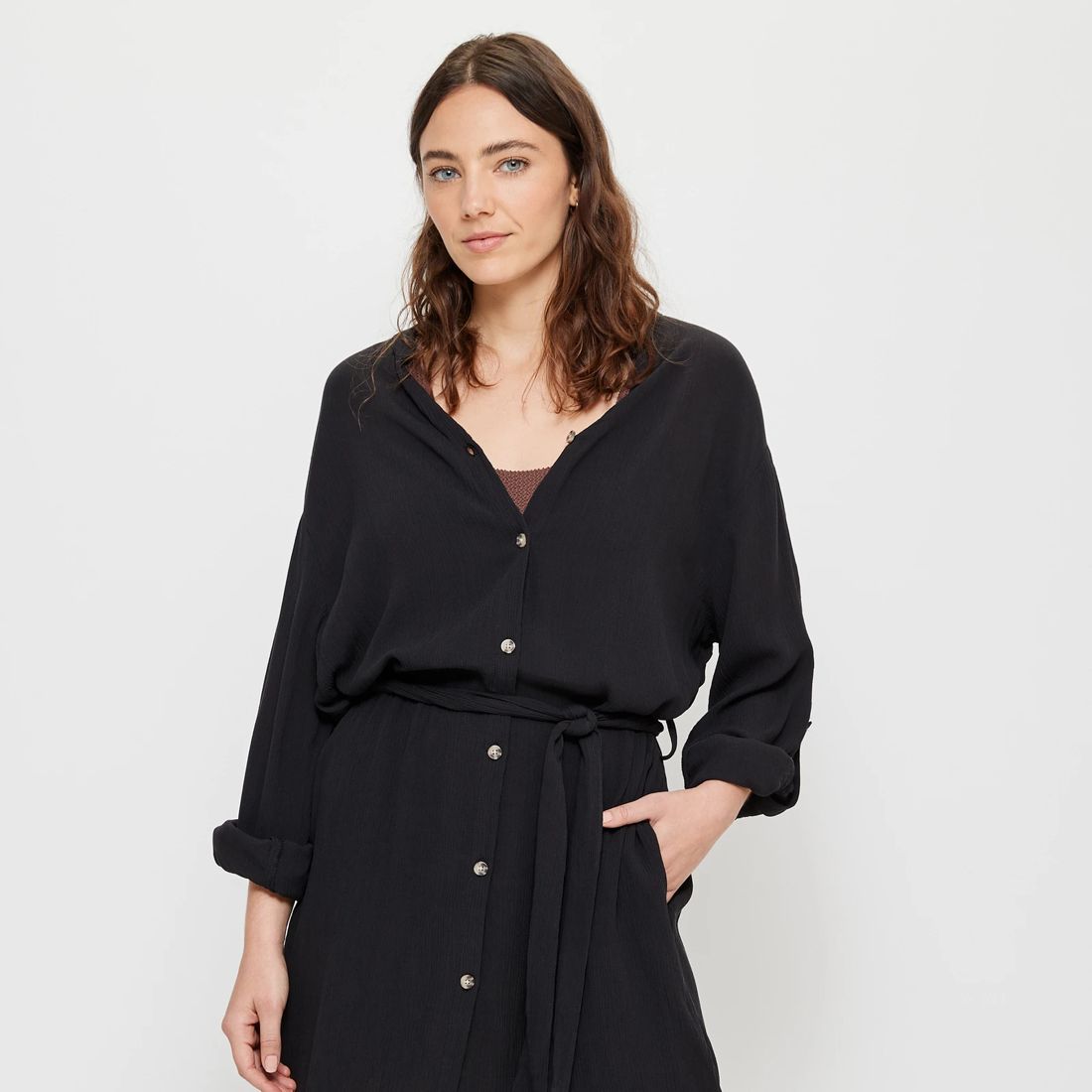 Resort Crinkle Shirt Dress | Target Australia