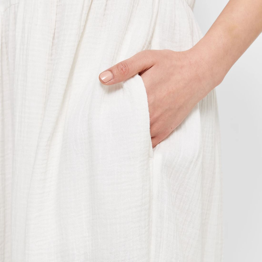 Crinkle Tiered Maxi Dress - White | Target Australia