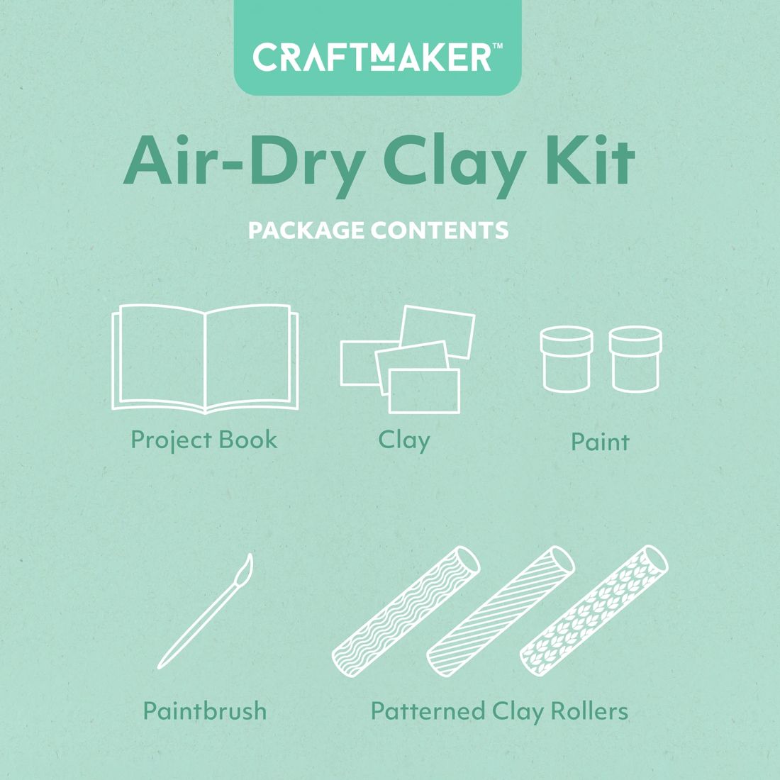 Craft Maker Air Dry Clay Kit | Target Australia