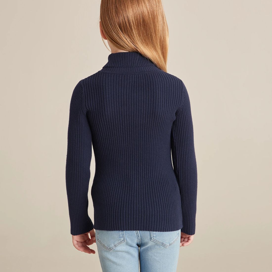 Rib Knit Skivvy - Navy Blue | Target Australia