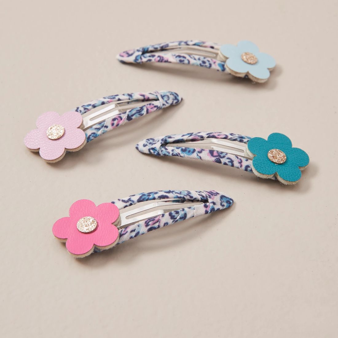 Kids 4 Pack Flower Snap Clips | Target Australia