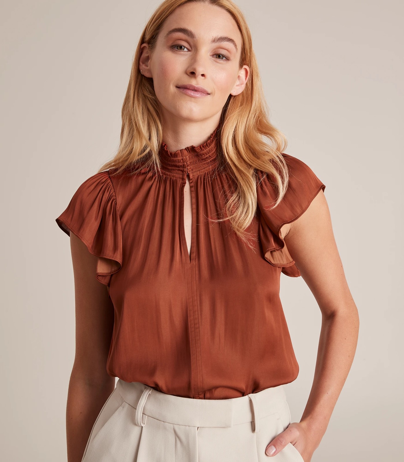 Preview Flutter Sleeve Blouse | Target Australia