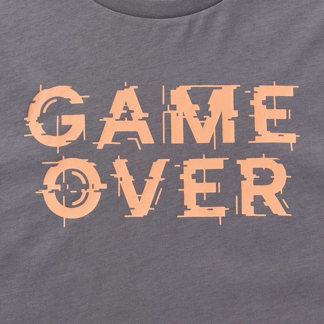 Organic Cotton Print T-shirt - Grey Game Over | Target Australia