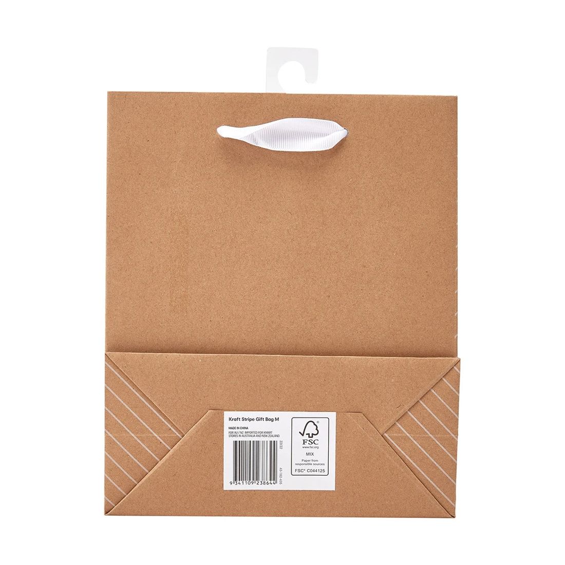Kraft Stripe Gift Bag - Anko | Target Australia