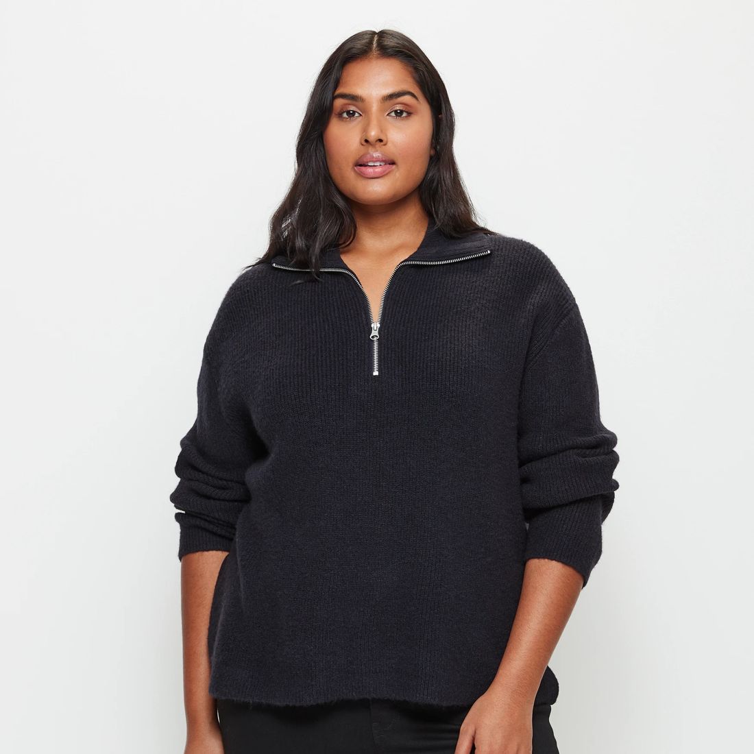 Curve Half Zip Knit Jumper | Target Australia