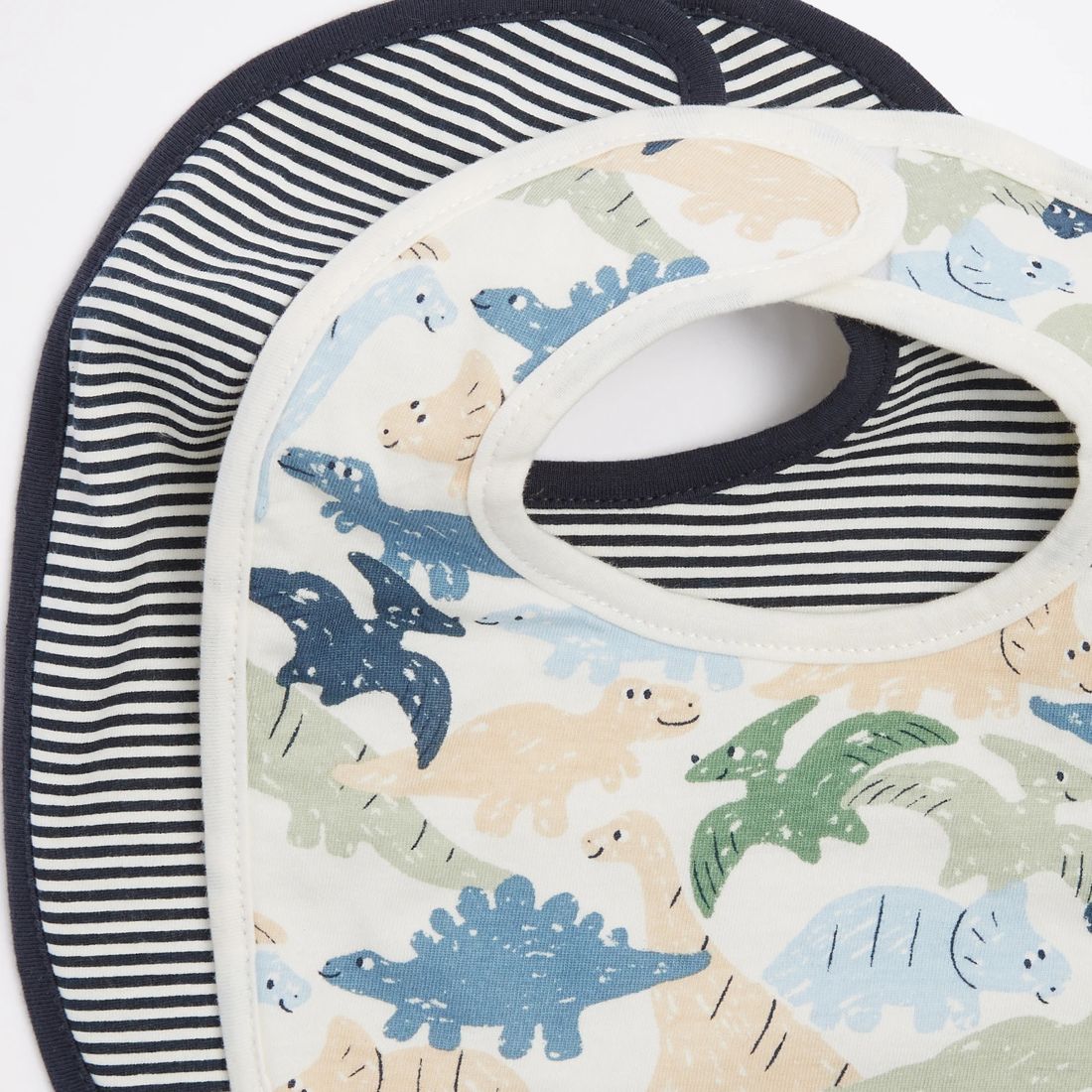 Organic Cotton Bibs 2 Pack - bub. - Dinosaur | Target Australia