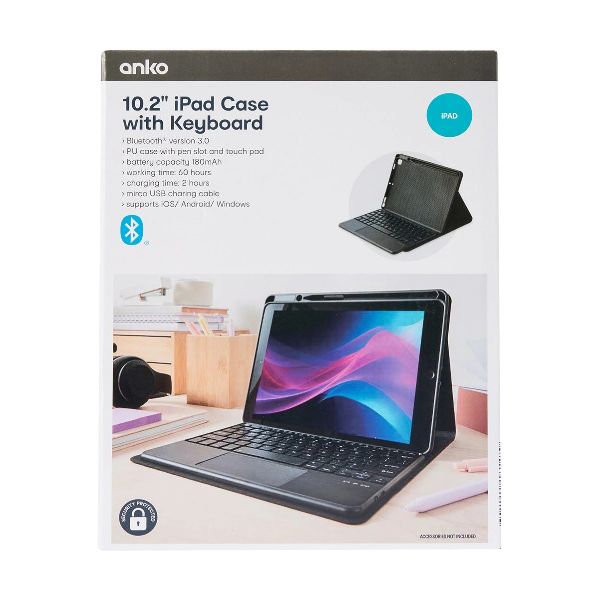 iPad Case with Keyboard, 10.2" - Anko | Target Australia