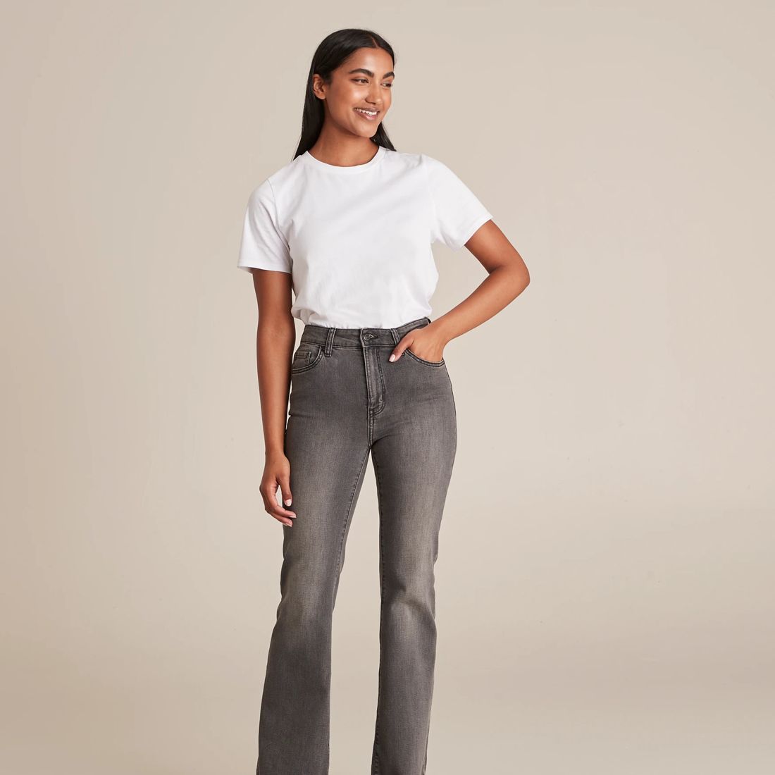 Jasmin High Rise Full Length Bootleg Denim Jeans | Target Australia