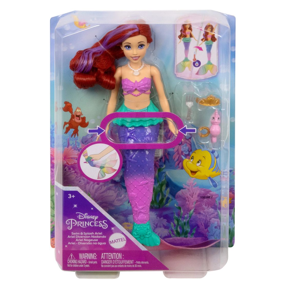 Disney Princess Swim & Splash Ariel Doll | Target Australia