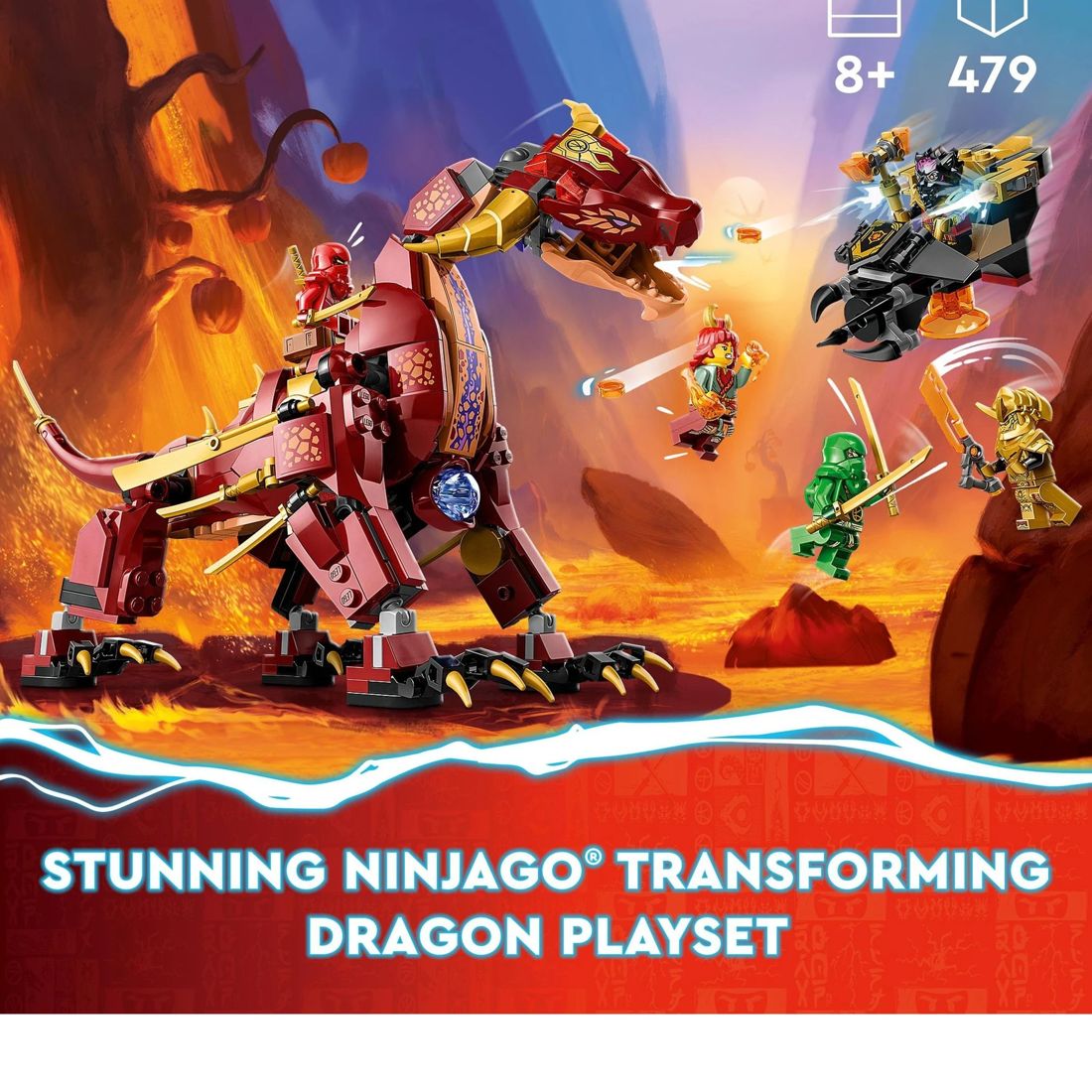 LEGO® NINJAGO Heatwave Transforming Lava Dragon 71793 | Target Australia