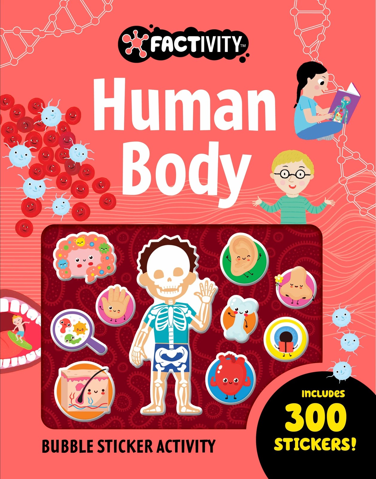 Factivity Vol. 2 - Bubble Sticker Activity Book - Human Body | Target Australia