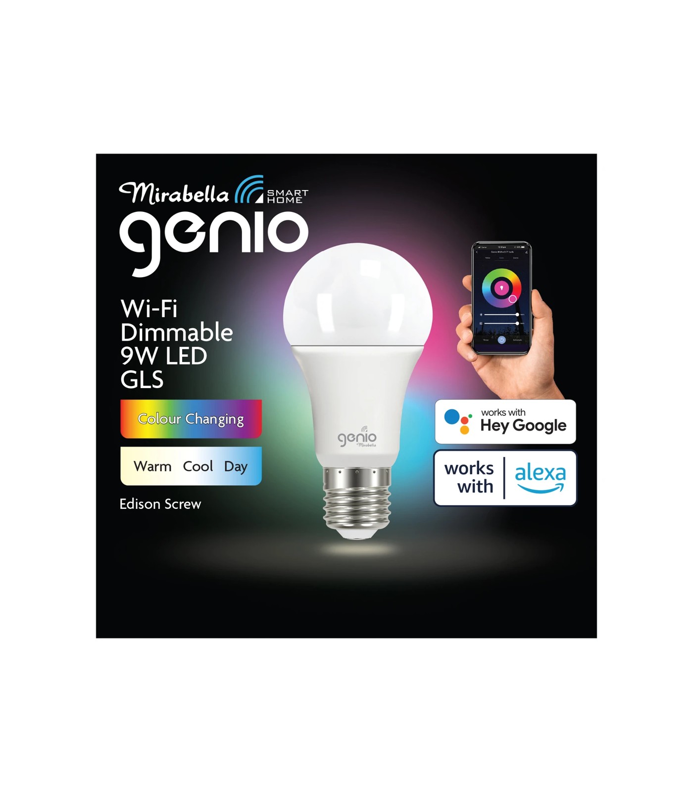 Mirabella Genio Wi-Fi Dimmable 9W LED GLS | Target Australia Mirabella Genio Wi-Fi Dimmable 9W LED GLS | Target Australia