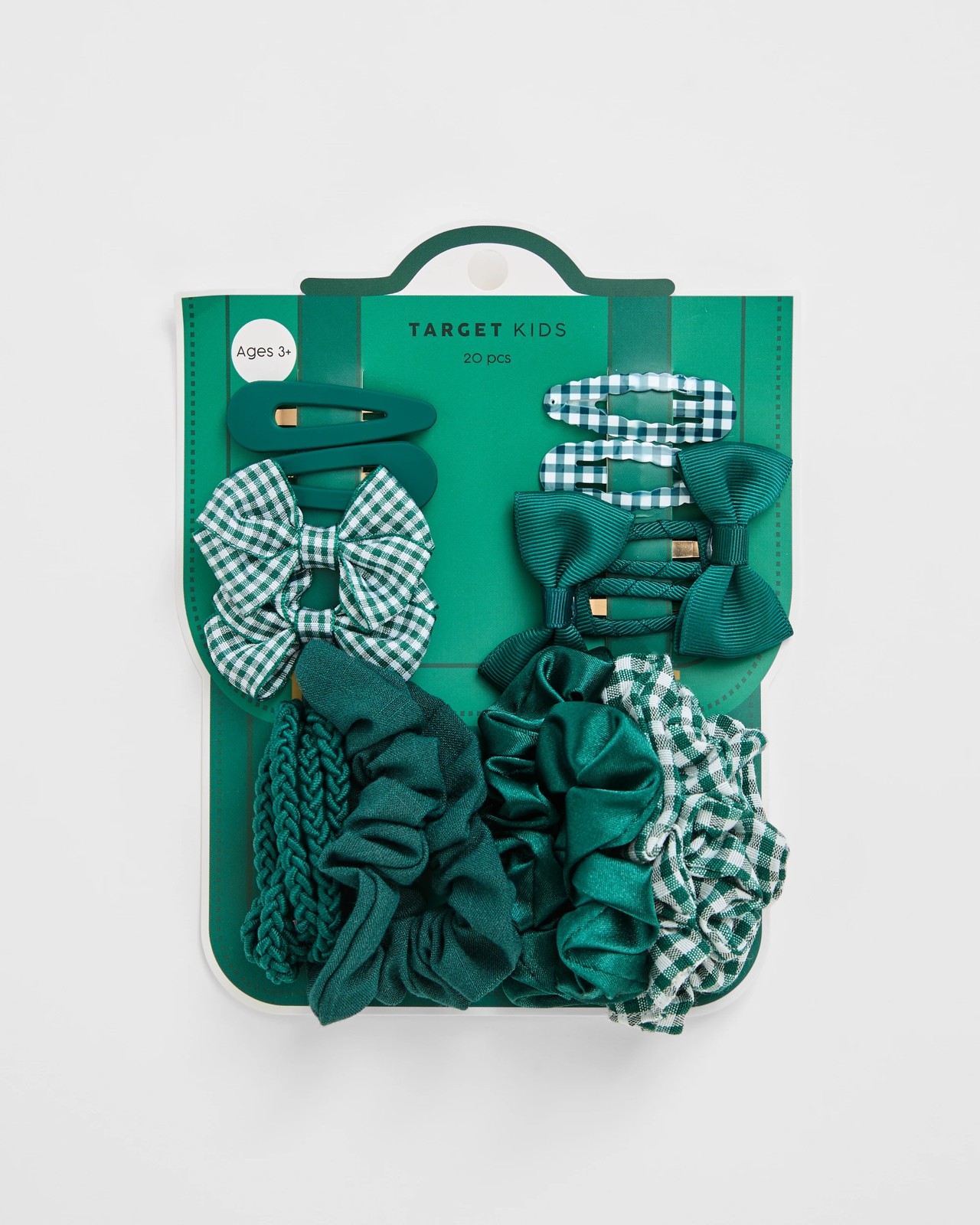 Kids Back To School 20 Piece Hair Accessories Set - Green | Target ...