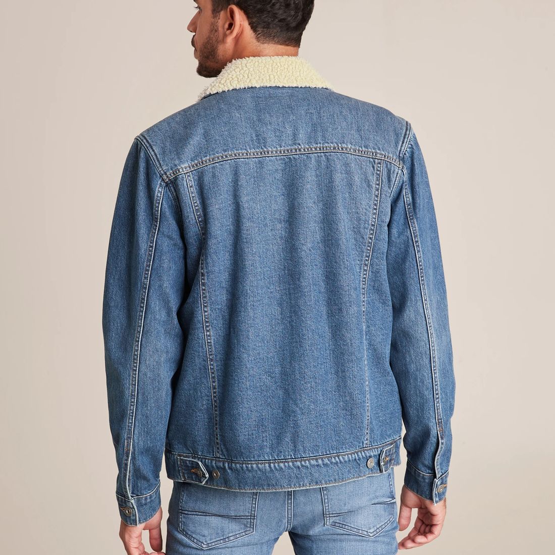 Denim Sherpa Jacket | Target Australia