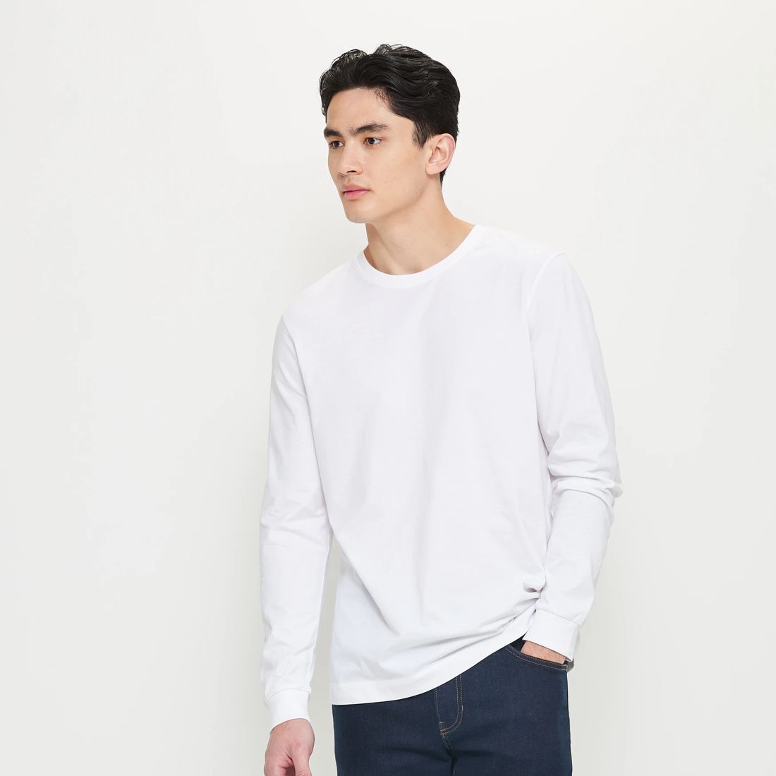 Australian Cotton Long Sleeve T-Shirt - White | Target Australia