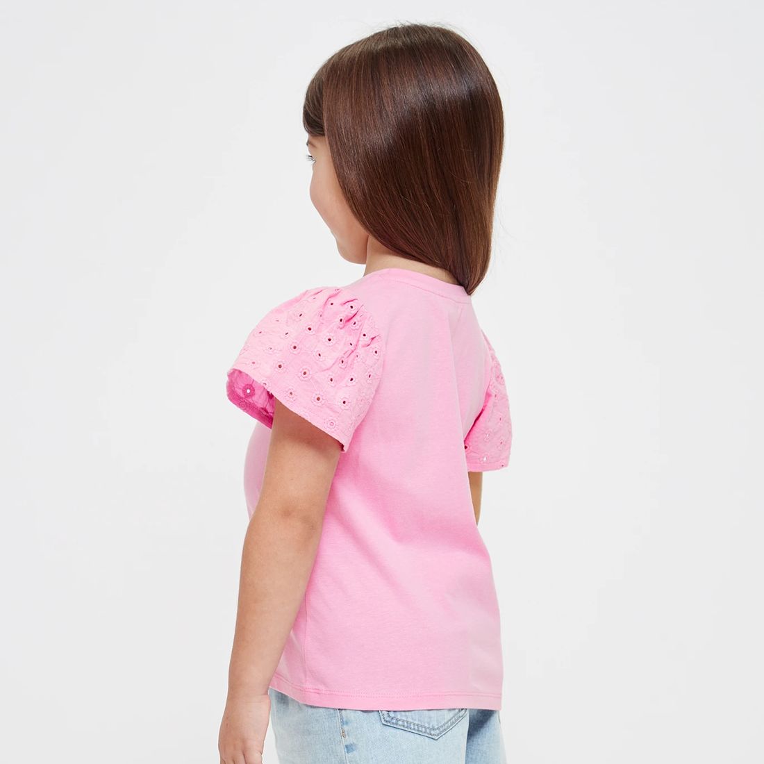 Broderie T-shirts - 3 Pack - Pink / Multi | Target Australia