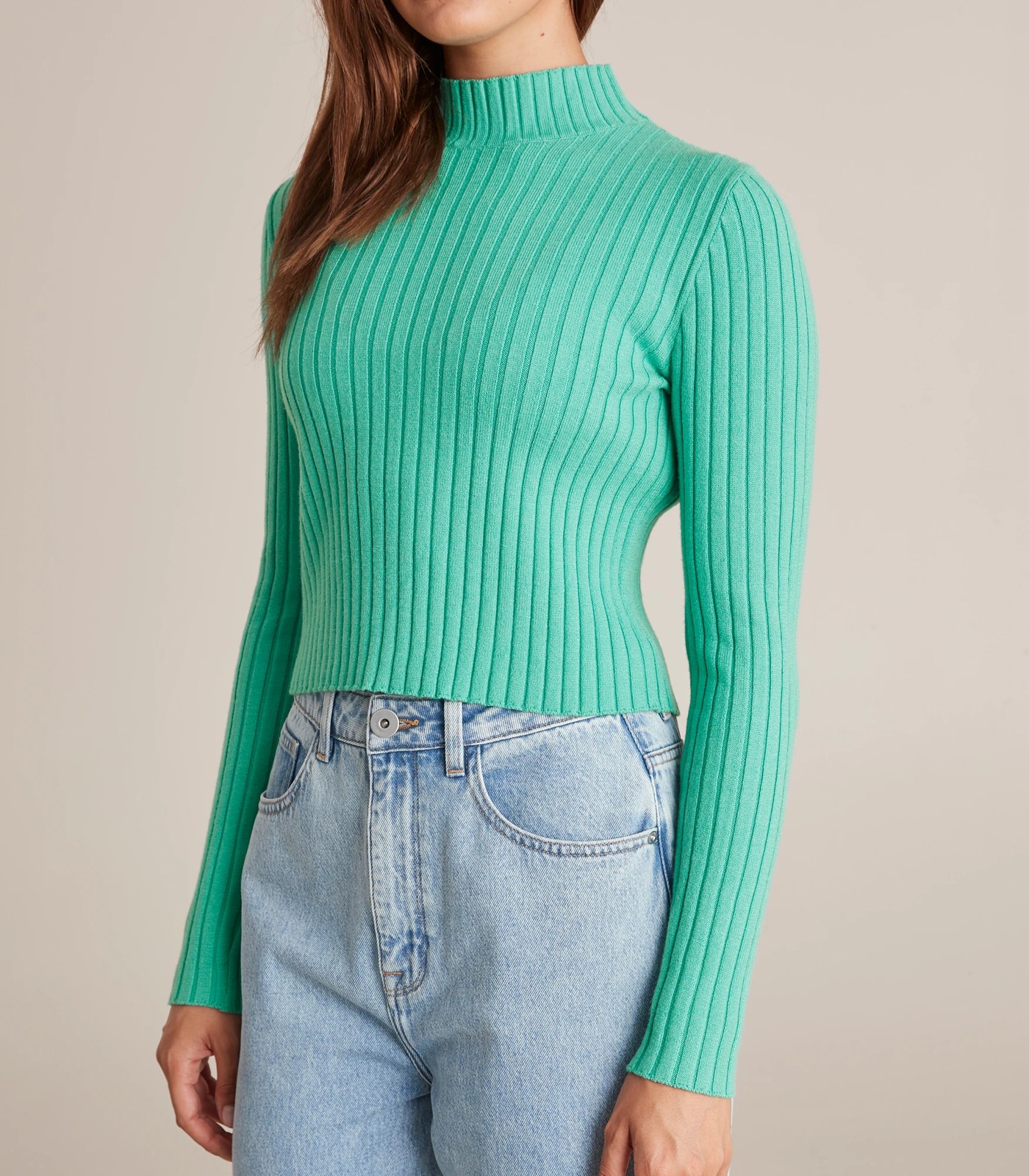Lily Loves Cropped Rib Knit Skivvy | Target Australia