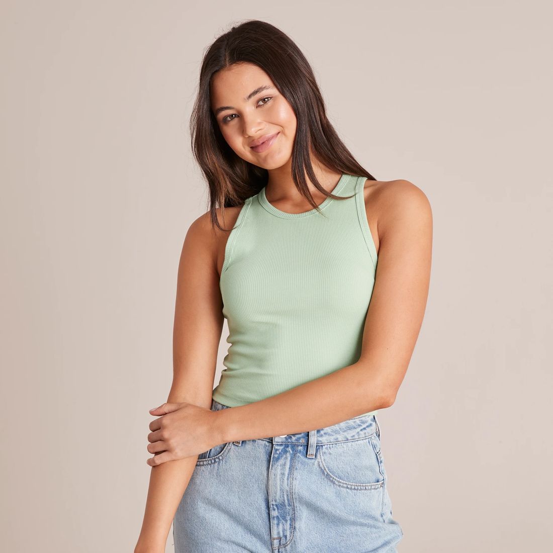 Lily Loves Rib Racer Tank Top Target Australia