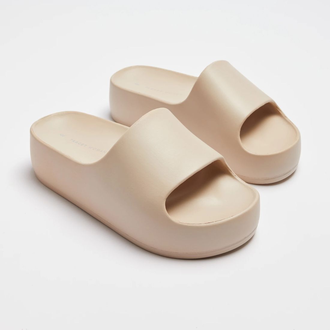 Womens Chunky Platform Moulded Slide - Milly - Cream | Target Australia