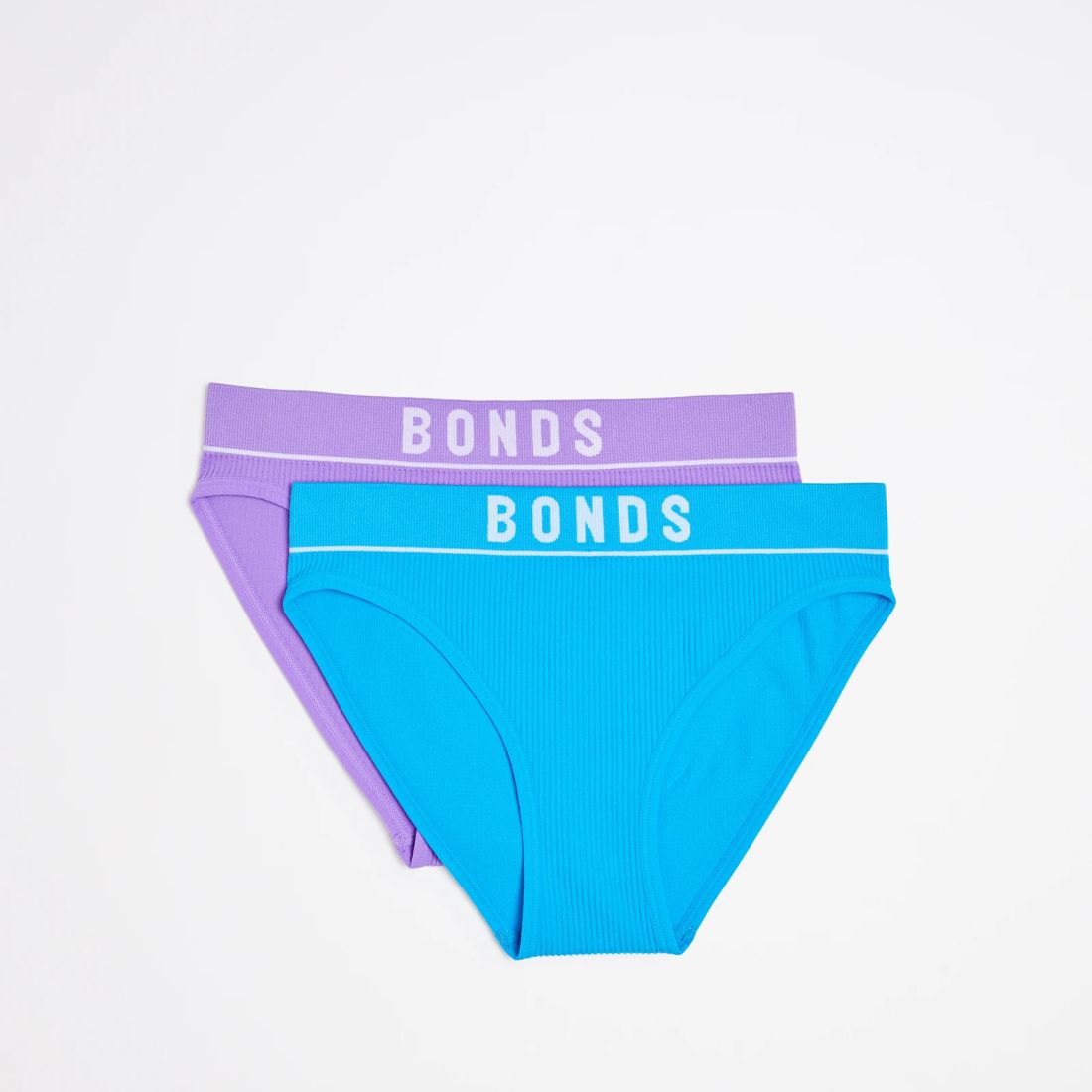 Bonds Retro Rib Bikini Briefs 2 Pack - Blue / Purple | Target Australia
