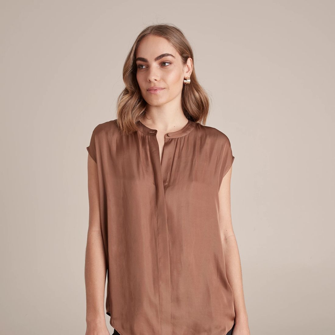 Preview Mock Placket Blouse | Target Australia