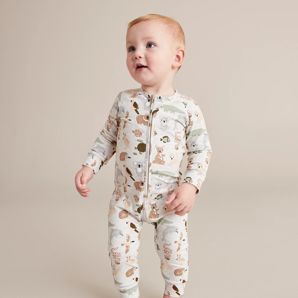 Baby Organic Cotton Footless Coverall - Australian Animals | Target ...