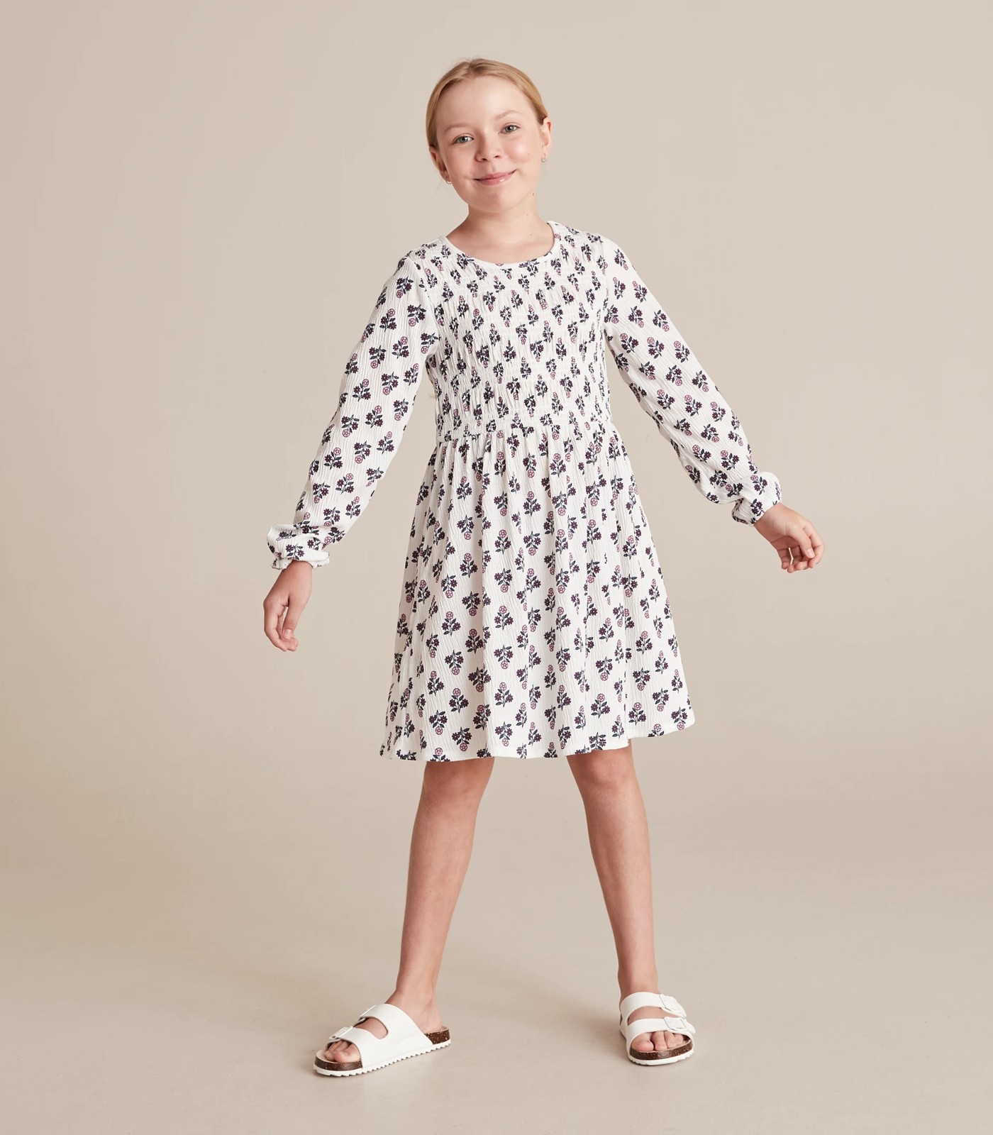 Shirred Knit Floral Dress | Target Australia