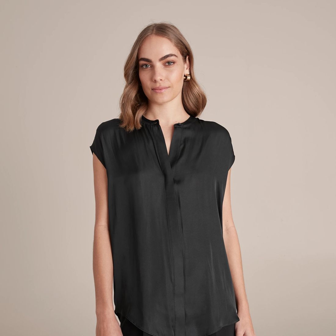 Preview Mock Placket Blouse | Target Australia