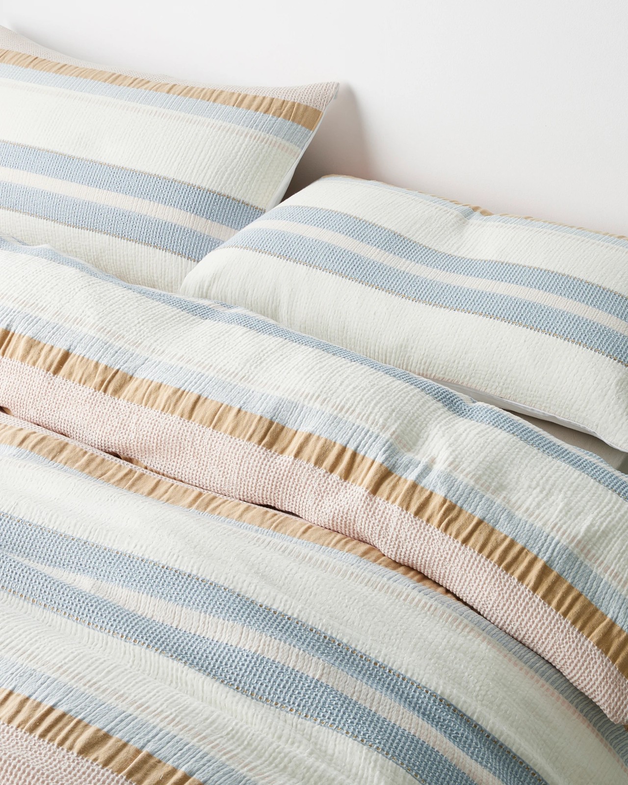 Judd Textured Stripe Quilt Cover Set | Target Australia