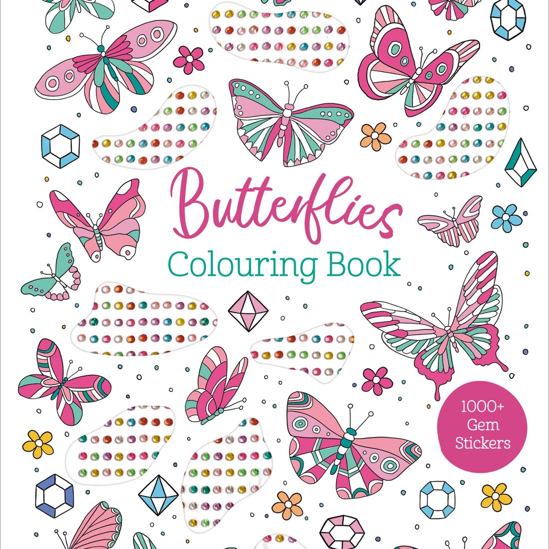 Gem Sticker Colouring Book - Butterflies | Target Australia
