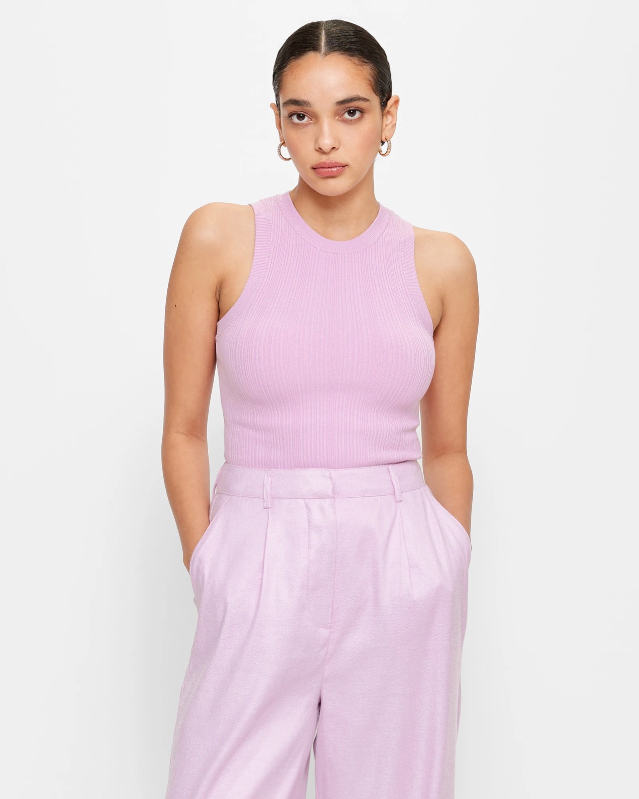 Variegated Rib Knit Tank Top - Preview | Target Australia