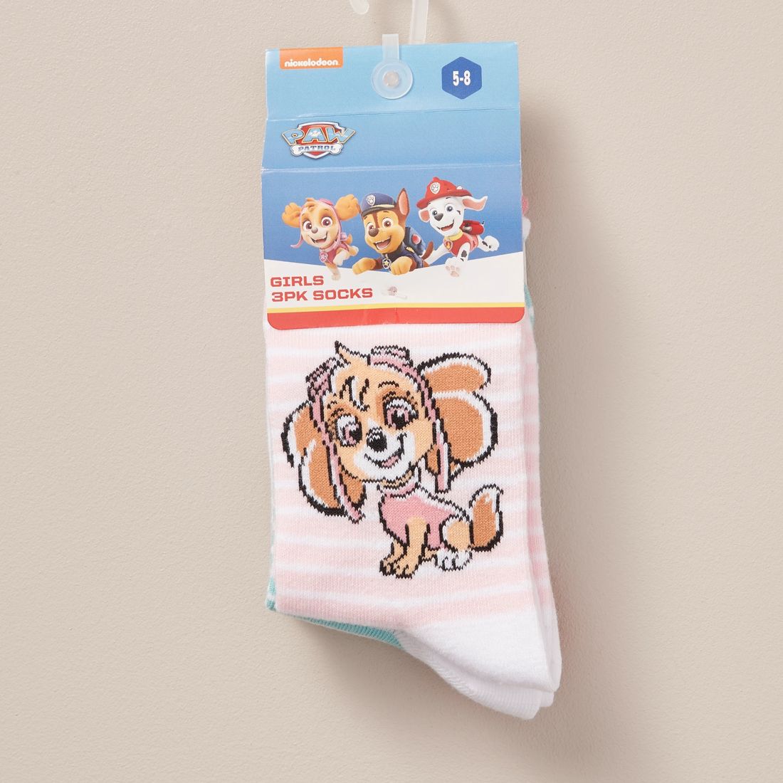 3 Pack Paw Patrol Socks | Target Australia