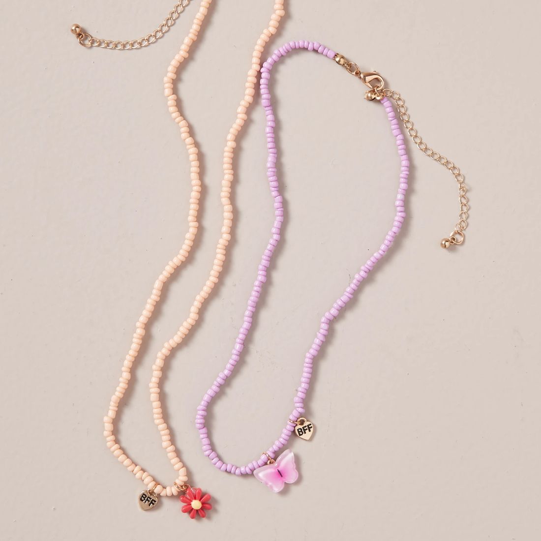 2 Pack Butterfly Daisy Beaded Necklaces | Target Australia