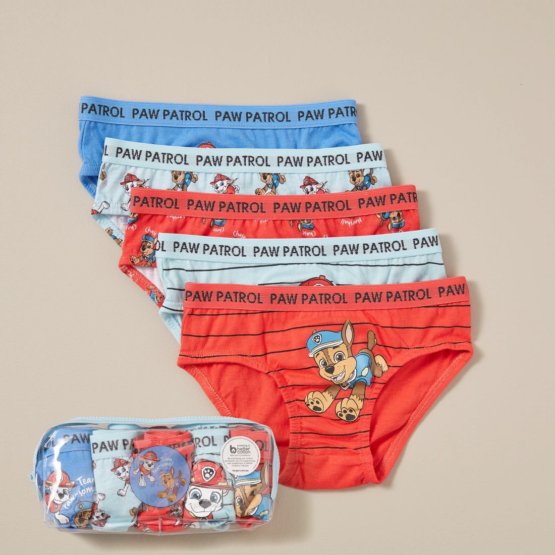 5 Pack Paw Patrol Brief Pencil Case Set | Target Australia