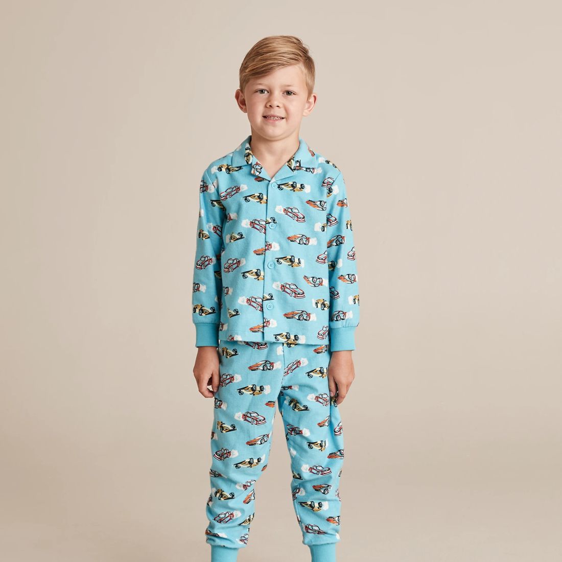 Race Car Cotton Flannelette Pyjama Set | Target Australia