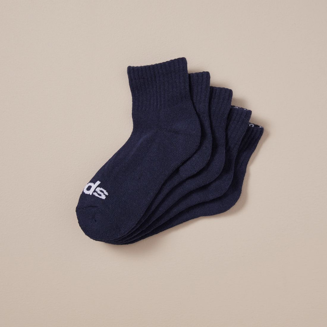 5 Pack Bonds Kids Cushioned 1/4 Crew Socks - Navy Blue | Target Australia