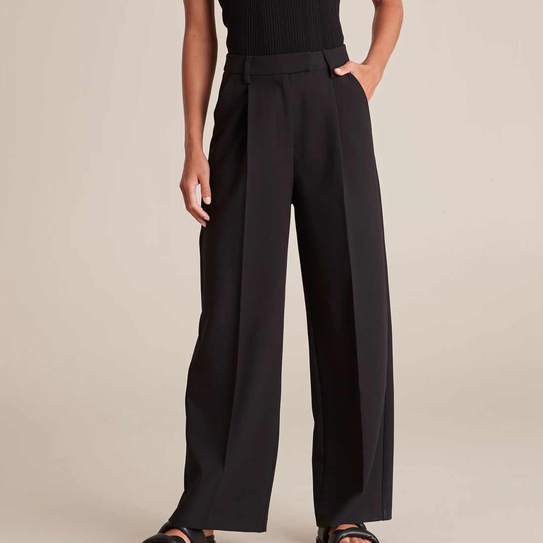 Wide Leg Pants - Preview - Black | Target Australia