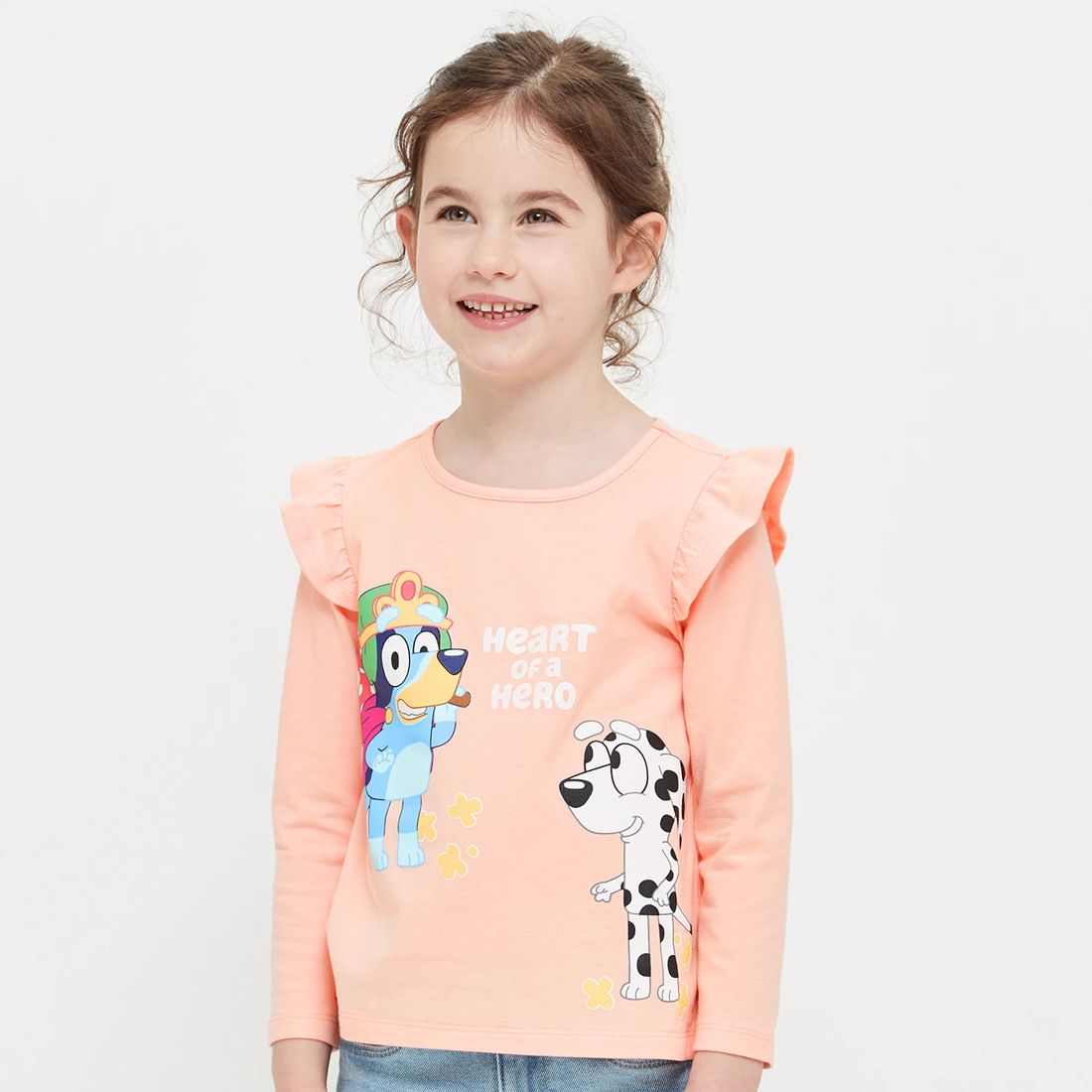 Bluey Frill Sleeve Top | Target Australia