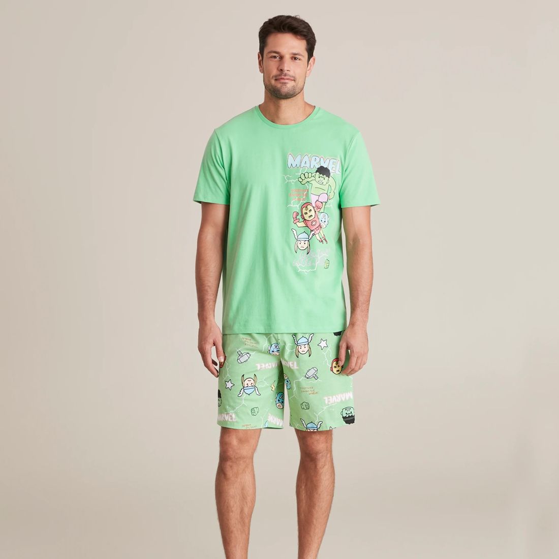Family Matching Mens Marvel Pyjama Set | Target Australia