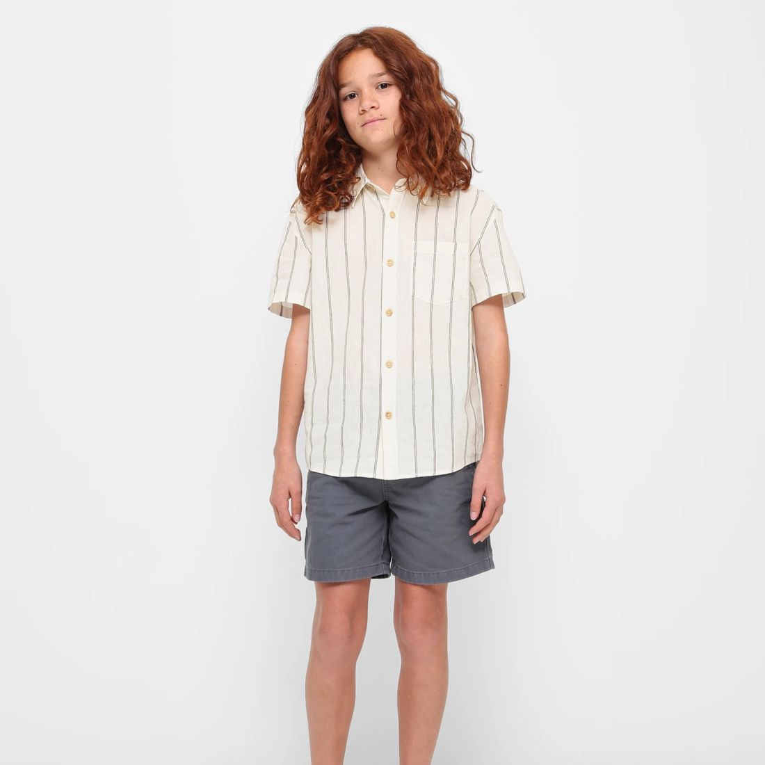 Linen Blend Textured Stripe Shirt | Target Australia