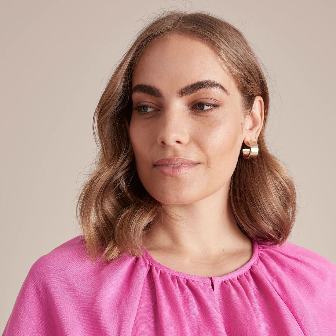 Preview Linen Blend Tiered Midi Dress | Target Australia