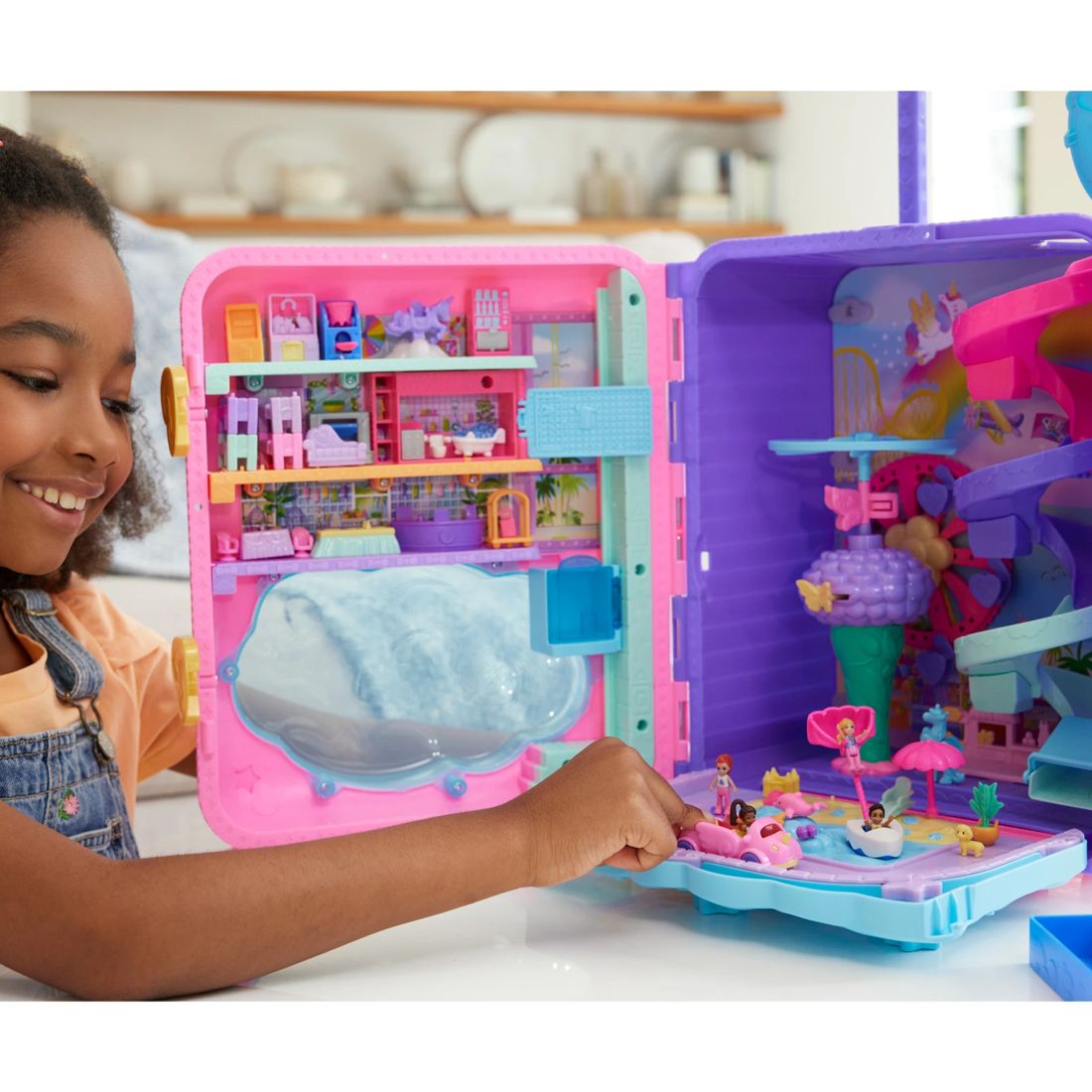 Polly Pocket Pollyville Resort Roll Away Playset | Target Australia