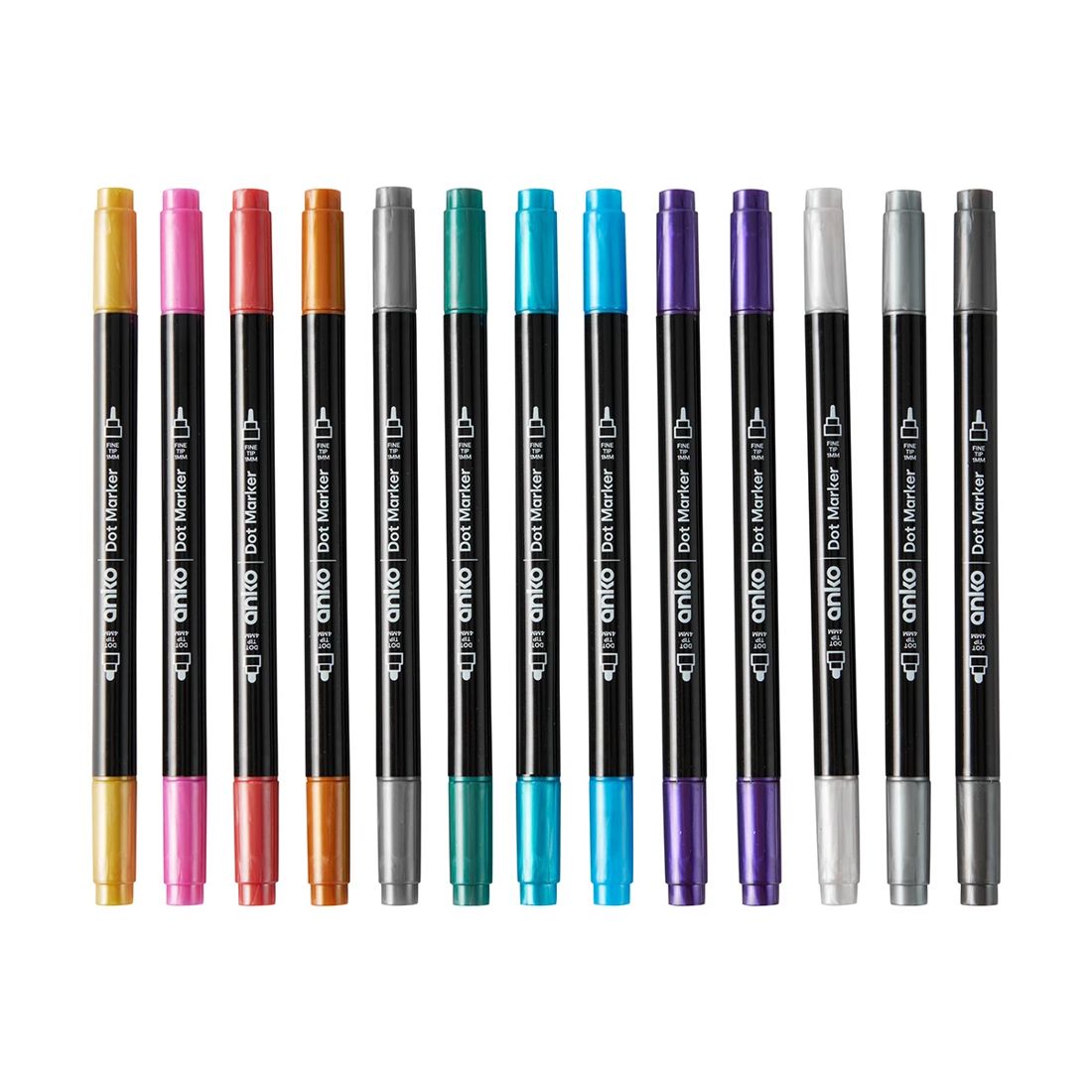 Dual End Dot Markers, 12 Pack - Anko | Target Australia