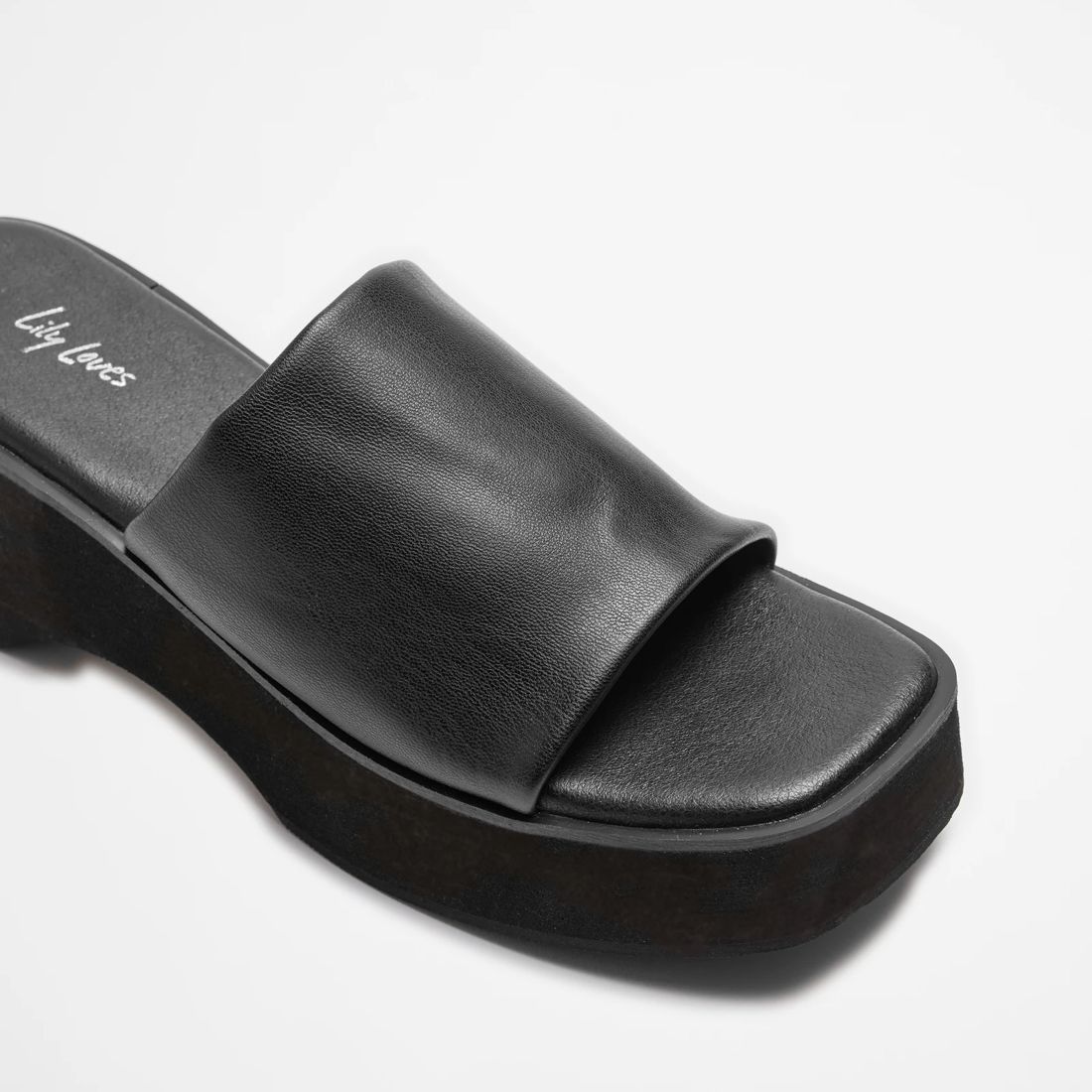 Womens Platform Slides - Lily Loves Sienna - Black | Target Australia